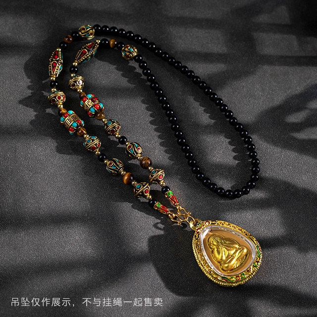 Thailand Buddha Brand Chain Pendant Lanyard Nepal Wind Bohemia Heavy ...