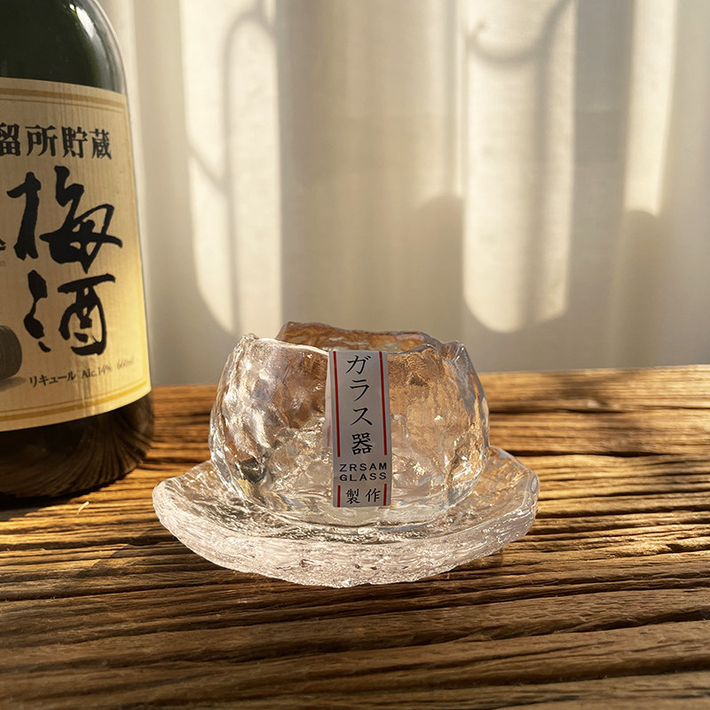 Verre à saké japonais en verre massif - Verre à shooter uni