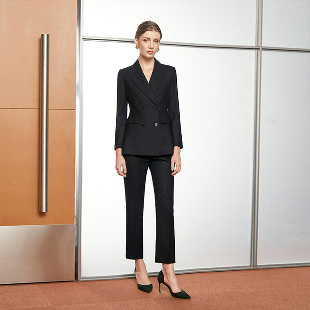 LadySelite high -end luxury sloping woven wool slim waist waist ...