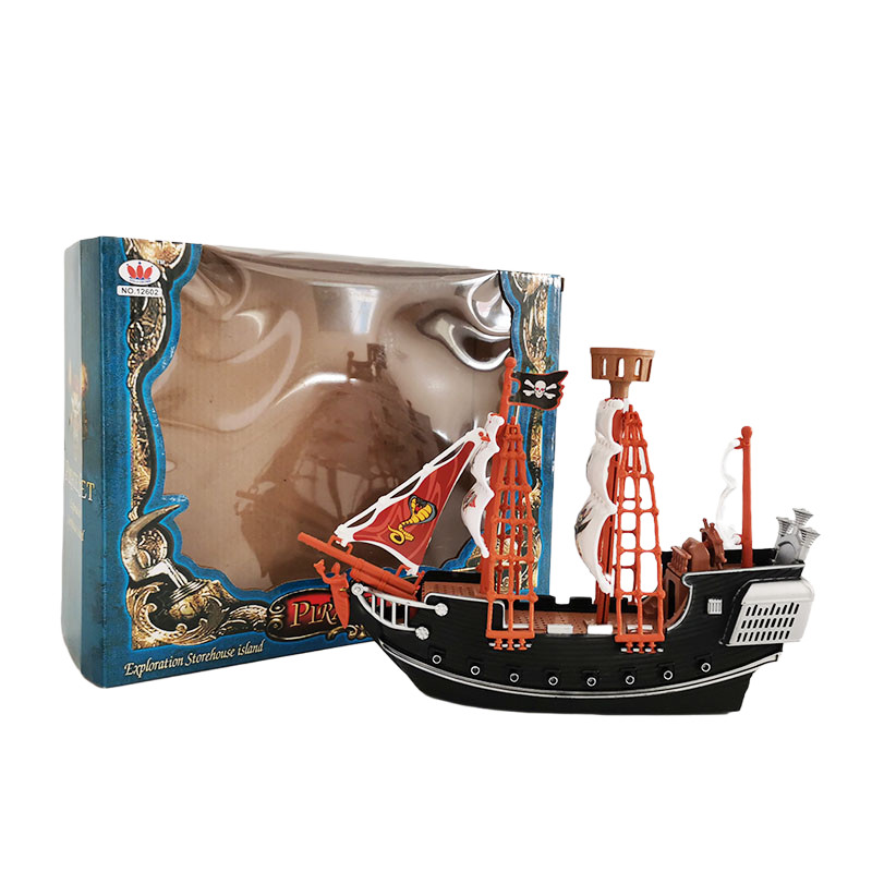 Children's Pirate Ship Toy Model for Boys Aged 3-5
