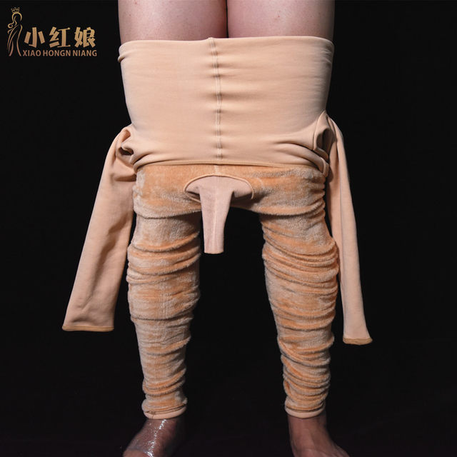 Winter men with velvet conjoined socks thicker and warm band JJ set ...