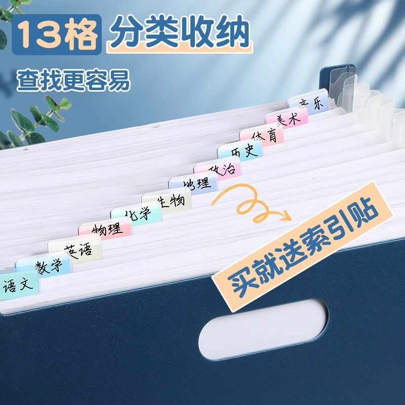 Deli A4 File Folder - Large Capacity, Multi-Layer PP Organizer