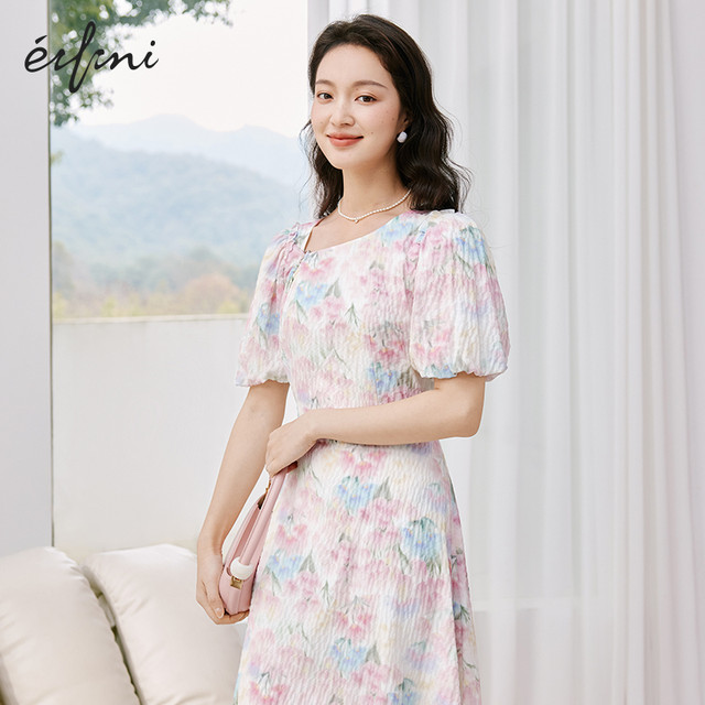 Evely 2024 spring new style V-neck design, exquisite temperament, lace ...