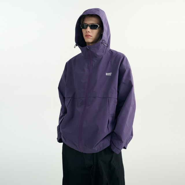 HeartBoon three-proof new American outdoor hooded purple jacket jacket ...