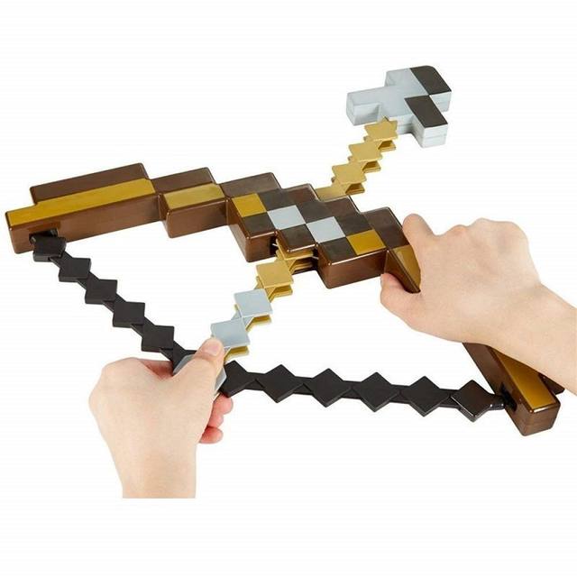 Minecraft toy weapon enchanted bow and arrow ejectable plastic diamond ...
