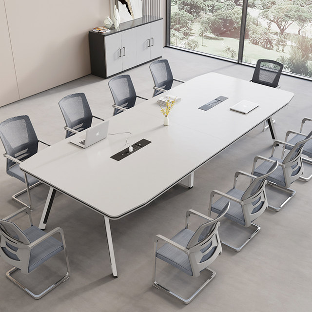 Conference table, long table, conference room table, modern simple ...