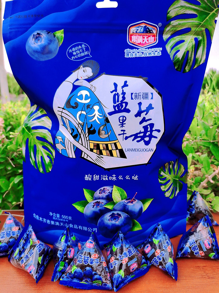 Xinjiang Dried Blueberries - 500g - Tianshan Mountain Fruits