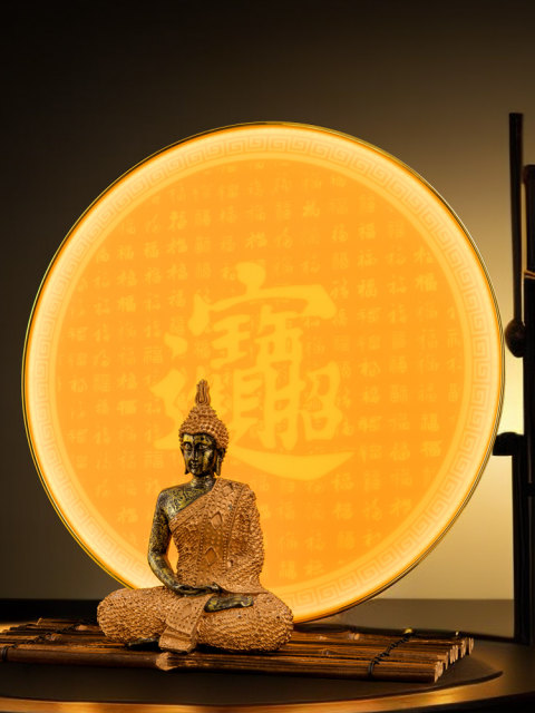 Buddha statue backlight, Buddhist niche background light, led Buddhist ...