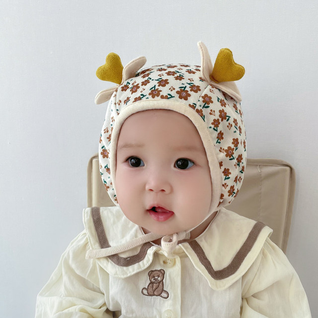 Baby hats, autumn and winter princess hats, baby hats, autumn baby girl ...