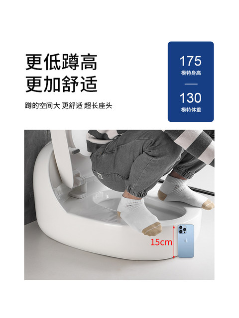 Dual-Use Squat Toilet Converted into a Squatting Toilet, Integrated ...