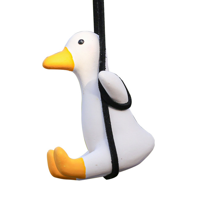 Swing duck car pendant car interior rearview mirror duck pendant car ...