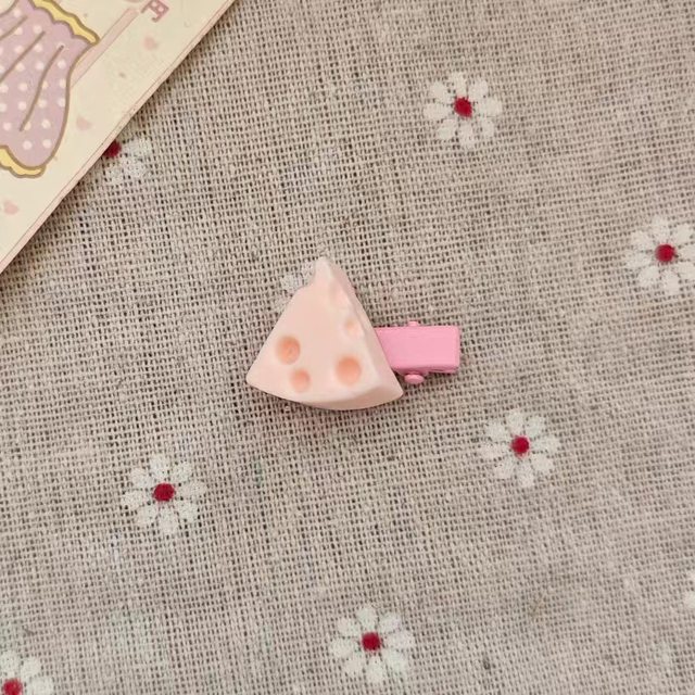 Cute cheese cheese hair clip sideways small broken hair bangs, front ...