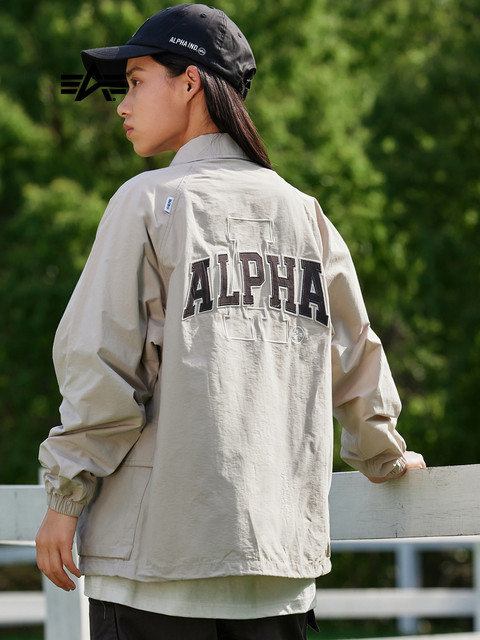 Alpha Industries Men's American Trendy Lapel Loose Jacket Couple Spring Alpha