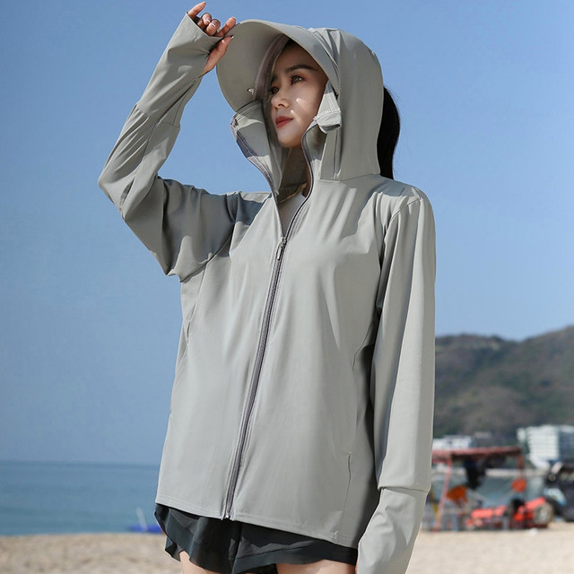 2024 New Ice Silk Sun Protection Clothing for Women Summer UV ...