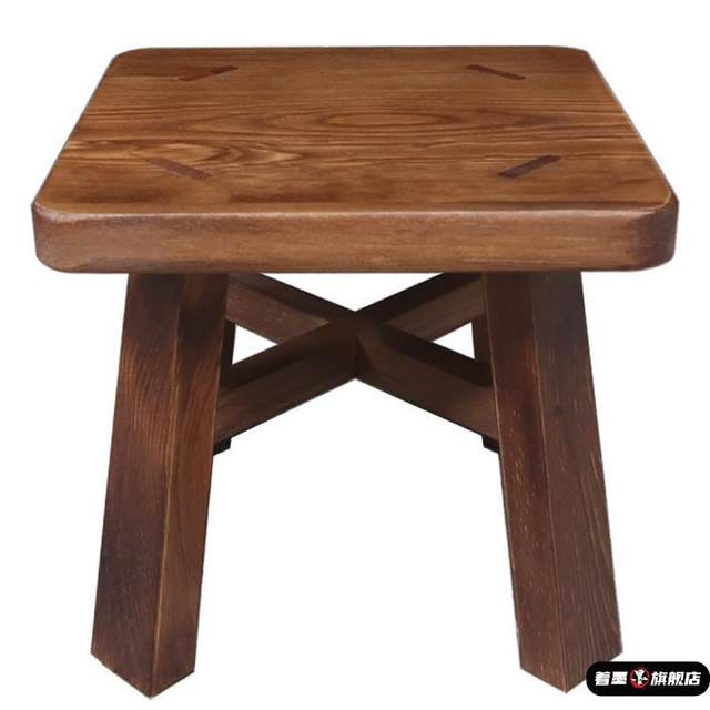 Solid wood small bench, small square stool, small low stool, sofa stool ...