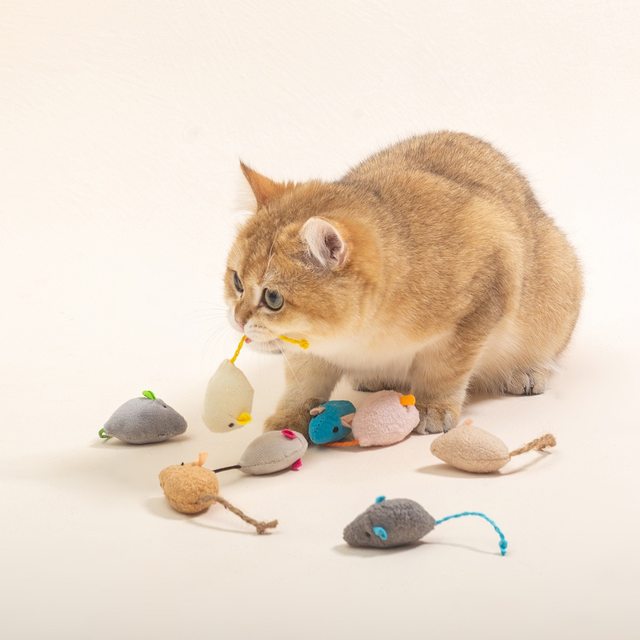 Cat toy self -relief, stuffy, mouse simulation plush mouse, grabbing ...
