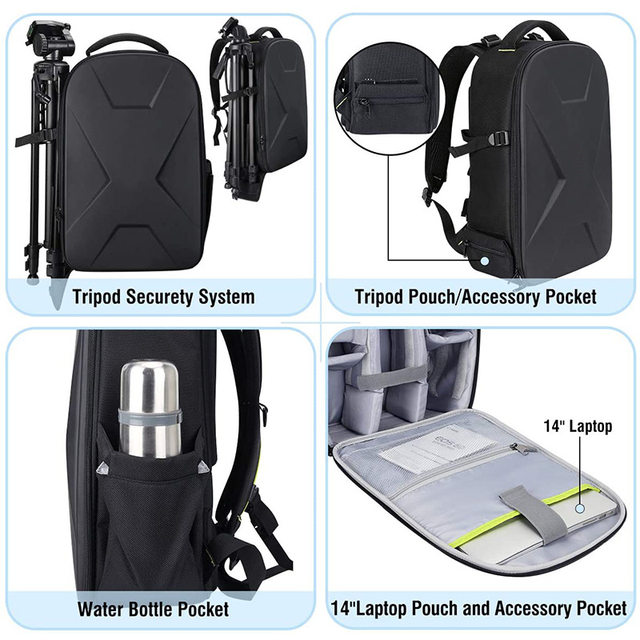 Outdoor Photography Backpack Camera Bag Large Capacity SLR Digital Hard ...