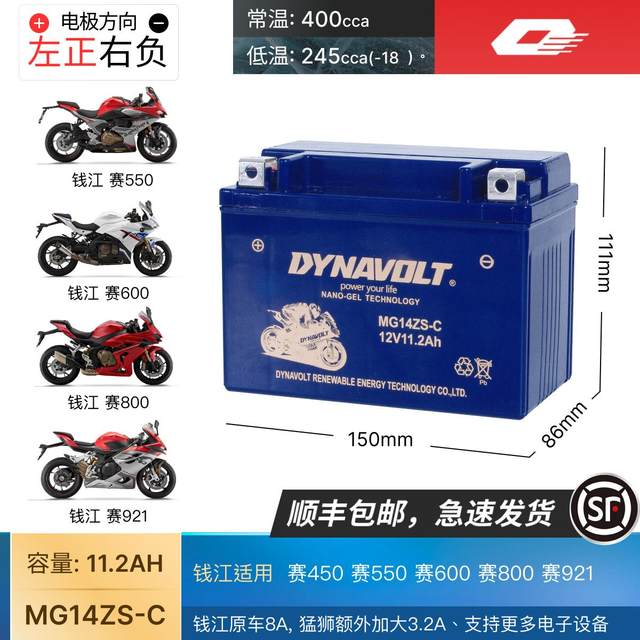 Qianjiang motorcycle battery race 600 special original battery large ...