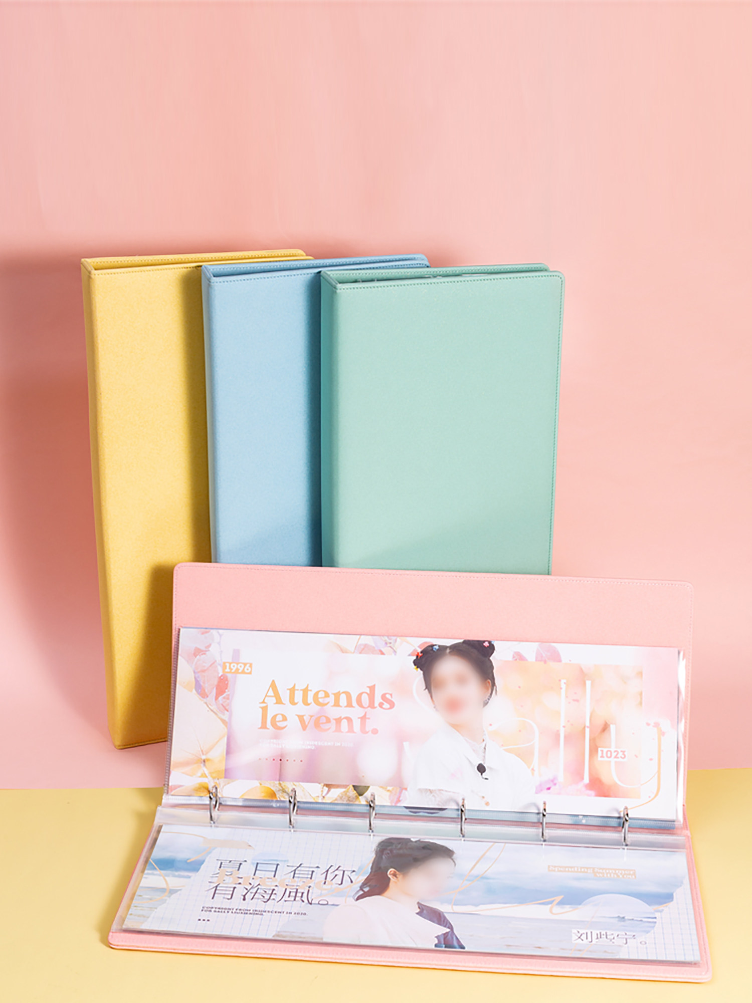 Star Chasing Loose Leaf Photo Album - PU Leather Idol Storage Book