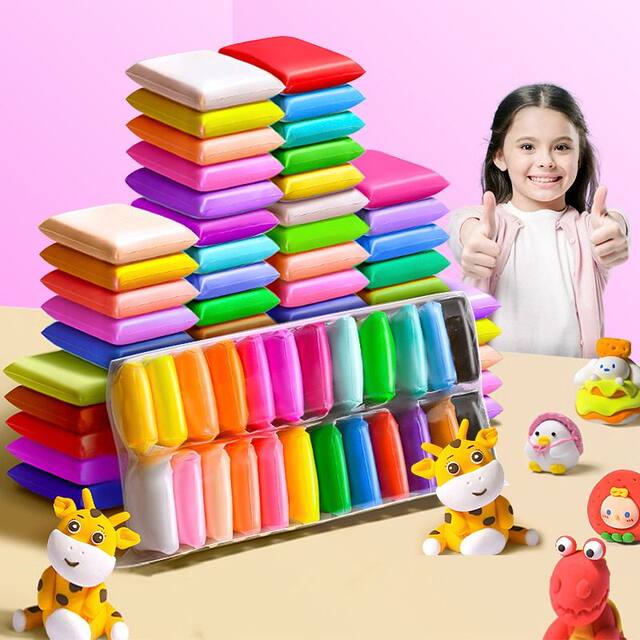 Ultra-light clay 24 colors 36 colors plasticine children's food grade ...