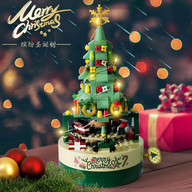 Christmas tree accumulation of eight -sound box music box rotation and ...