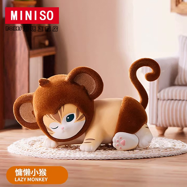 Genuine MINISO Famous Cat Fushan Di Blood Box Furious Party Melatti Cat ...