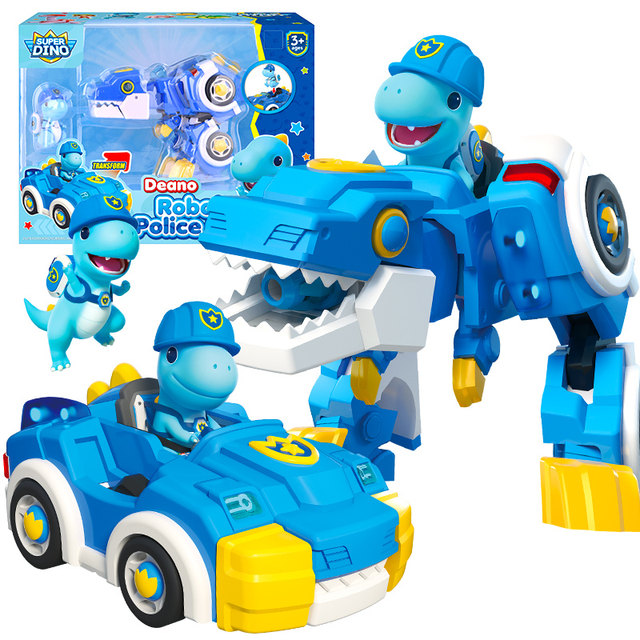Genuine Long Bao Little Hero Transformation Toy Dinosaur Mech ...