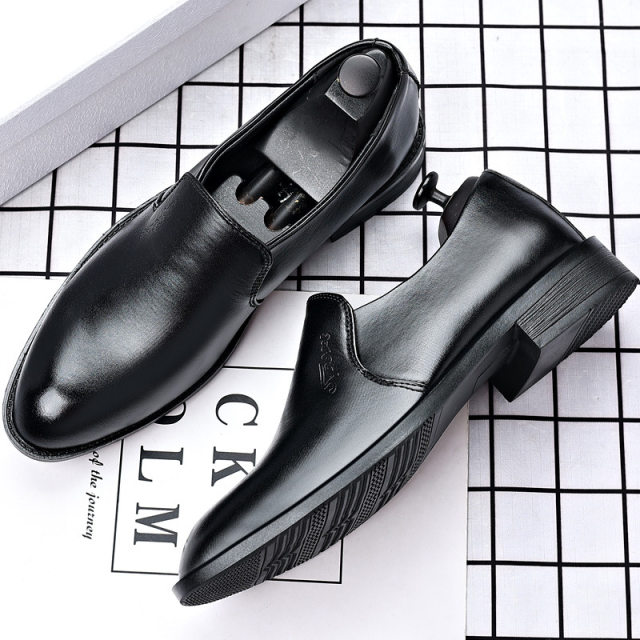 Business formal set foot scalp shoes Men's internal increase men's ...