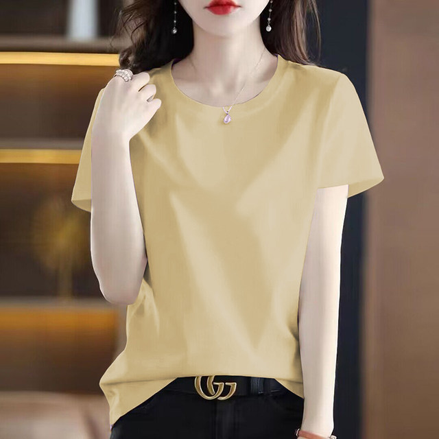 Popular tops European large size loose slimming summer comfortable ...