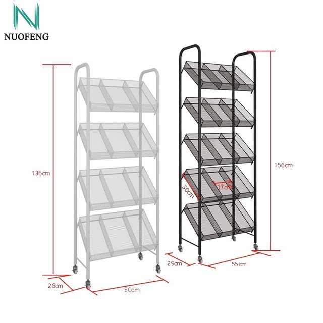 Supermarket shelves convenience store slope display rack small snack ...