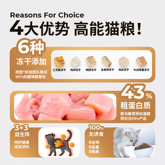 Meat pad rodin freeze-dried six-piece cat food MIX43 full price adult ...