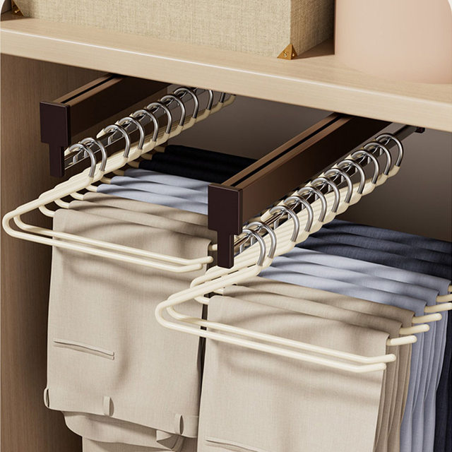 Trouser rack, goose-shaped trouser hanger, home hanging clothes ...