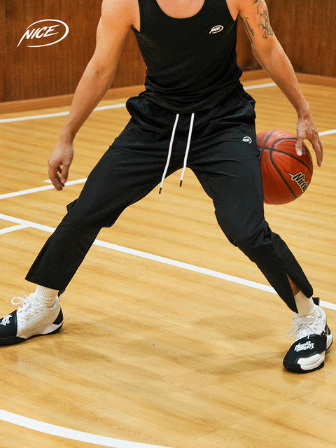 NICEID NICE sweatpants men's spring and autumn loose straight trousers ...