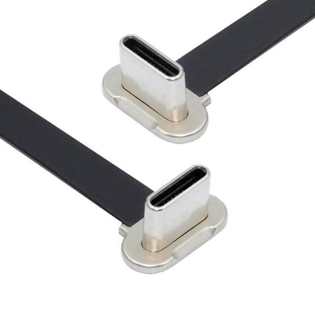 TYPE-C male to male reverse PD fast charging FPC charging USB2.0 data connection soft cable OTG ...