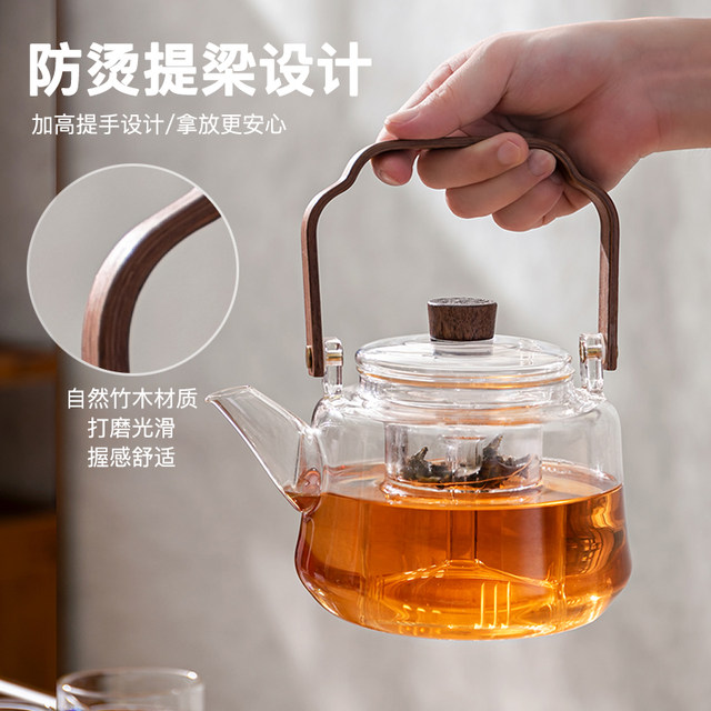 Tea kettle, high temperature resistant glass electric ceramic stove ...