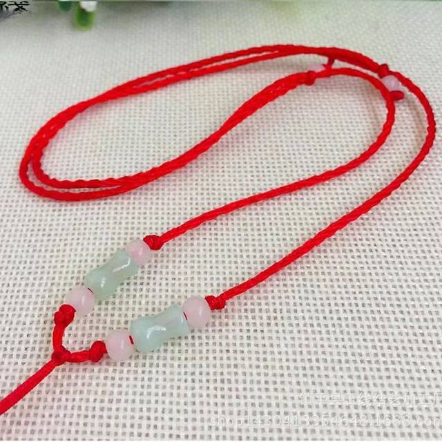 Buy 1 get 1 free adjustable pendant red rope necklace braided new flow ...