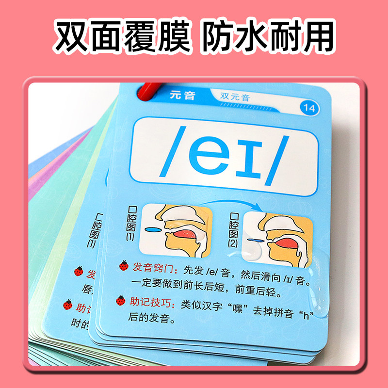 48 English International Phonetic Symbol Cards - Children & Students ...