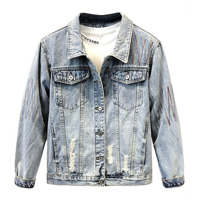 Spring and Autumn Trendy Brand Light Color Denim Jacket Men's Korean ...