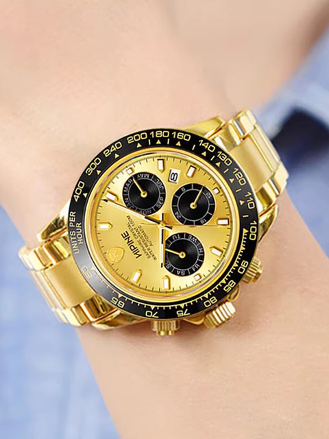 Gold watch men's pure gold 999 full gold automatic mechanical watch ...