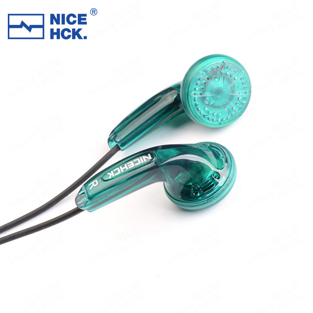 NiceHCK original road earphones without trace net red flat head plug ...