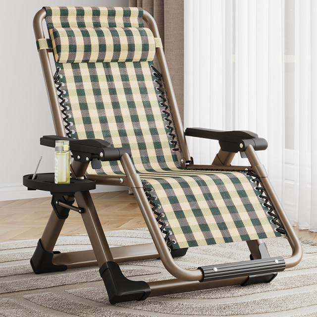 Recliner folding nap chair, sturdy and durable backrest folding chair ...