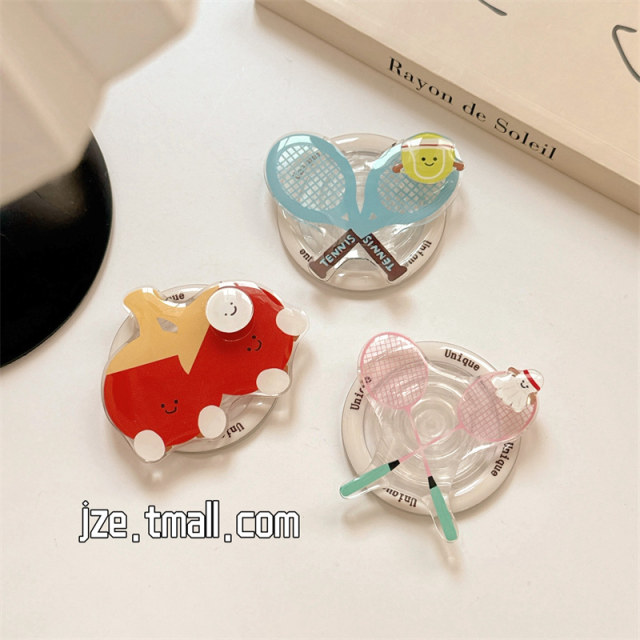 Ins style double shot Jellycat pink badminton tennis table tennis ...