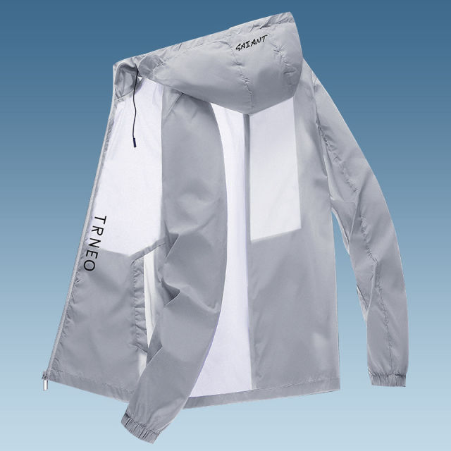 Upf50+sunscreen men's summer climbing ice silk thin men's jacket boys ...