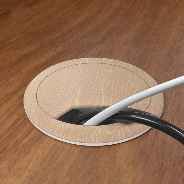 Computer desk cable hole cover, desk cable hole cover, desk cable box ...