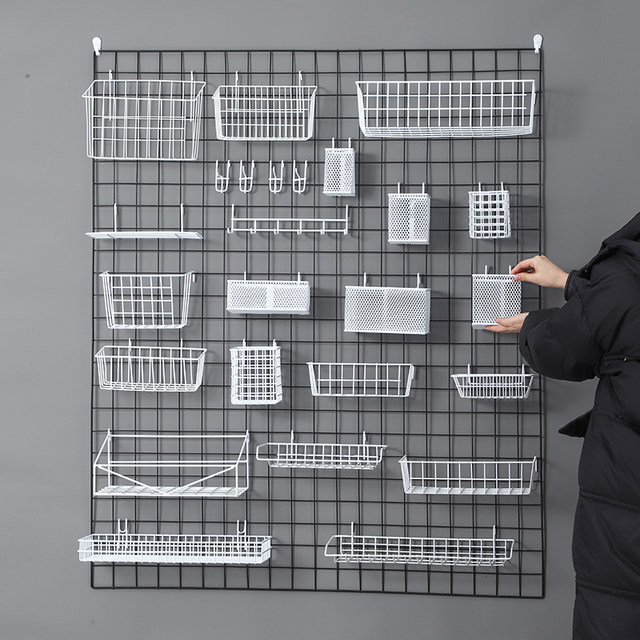 Grid storage rack hanging basket tray instant noodles supermarket ...