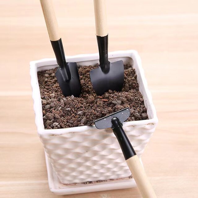 Gardening three-piece set potted mini planting succulent tools small ...