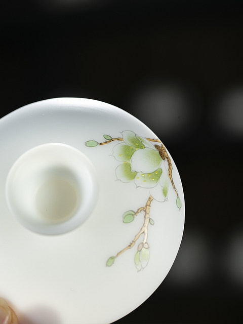 Yuquan Longmen Seiko hand-painted elegant mutton-fat jade porcelain ...