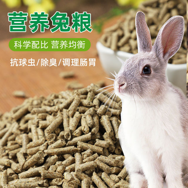 Pet rabbit grain dwarf rabbit feed young rabbit 20jin [jin is equal to ...