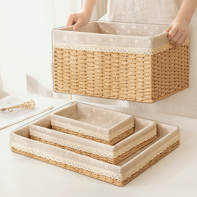 Desktop storage box dwarf flat drawer storage basket thin flatcot ...