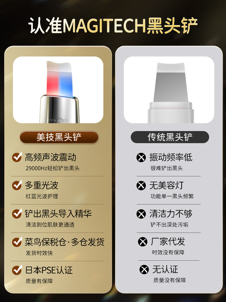 Magitech Ultrasonic Blackhead Remover - Pore Cleaning Beauty Device